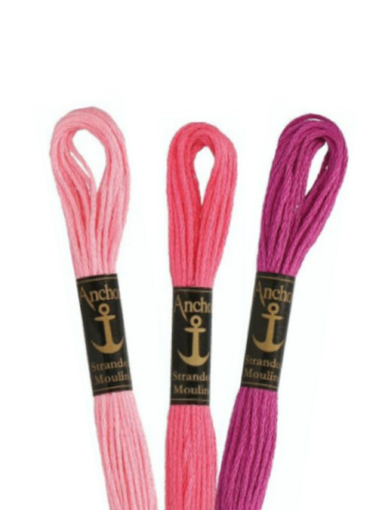 Hilo Anchor tonalidades rosas — FELINA ARTYCRAFT
